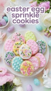 Festive Easter Egg Sprinkle Cookies - Naturally Balanced Eats