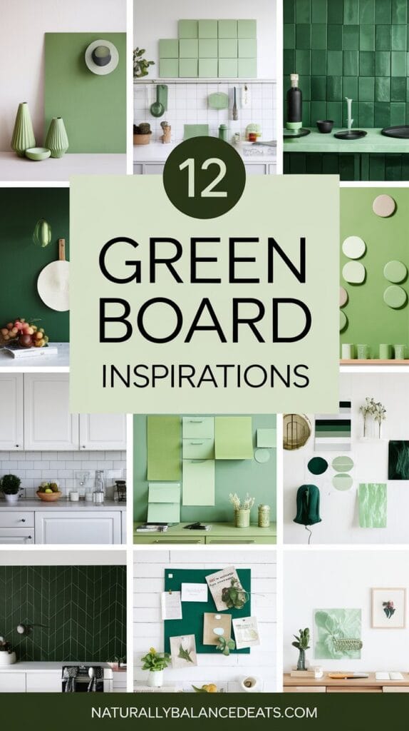 12 Stunning Green Board Inspirations for Your Next Project - Naturally ...