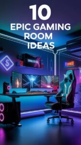 10 Epic Gaming Room Ideas to Level Up Your Space - Naturally Balanced Eats