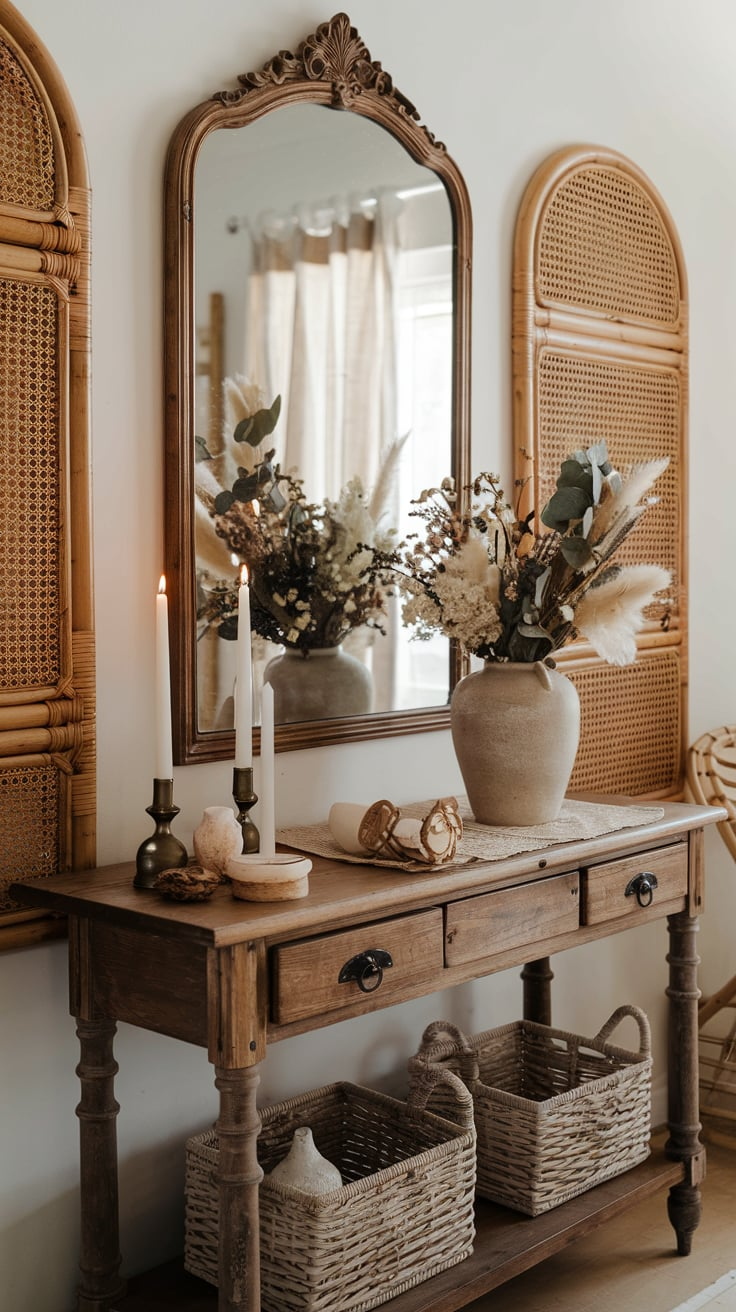 12 Boho Entryway Ideas to Instantly Warm Up Your Home - Naturally ...