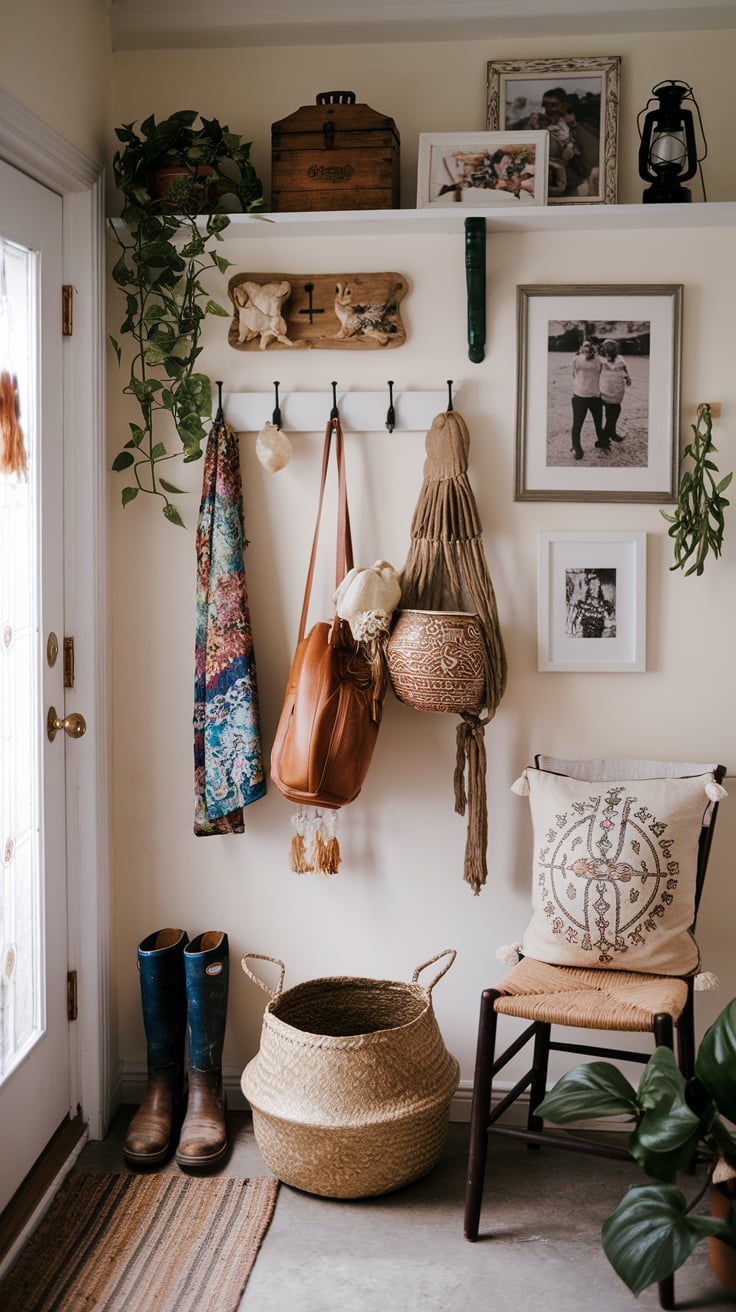 12 Boho Entryway Ideas to Instantly Warm Up Your Home - Naturally ...