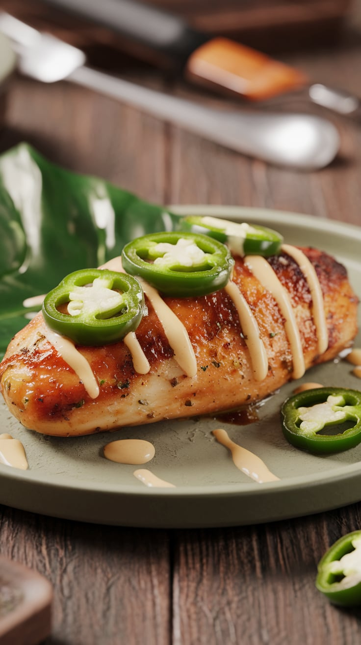 Spicy Keto Jalapeño Popper Chicken Recipe - Naturally Balanced Eats