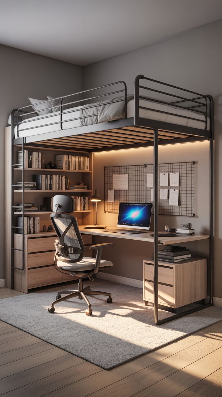 9 Genius Loft Bed Ideas to Transform Your Bedroom Space - Naturally ...