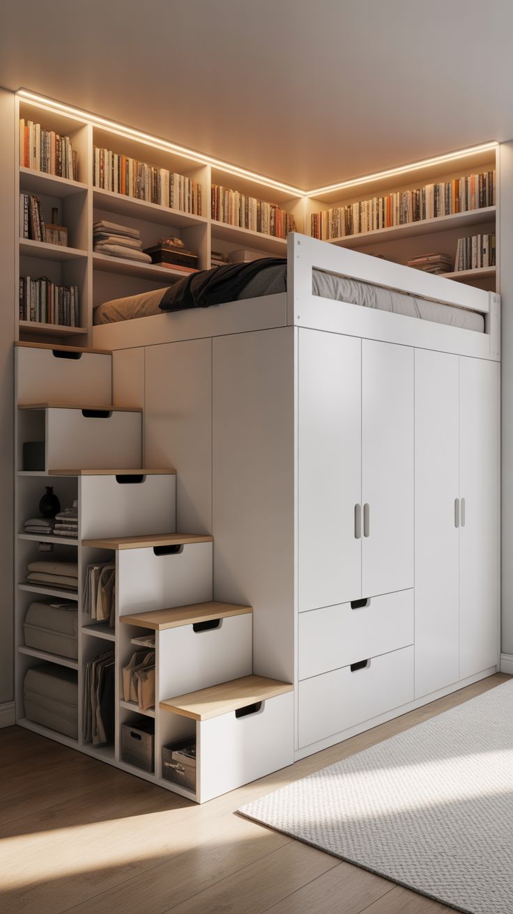 9 Genius Loft Bed Ideas to Transform Your Bedroom Space - Naturally ...