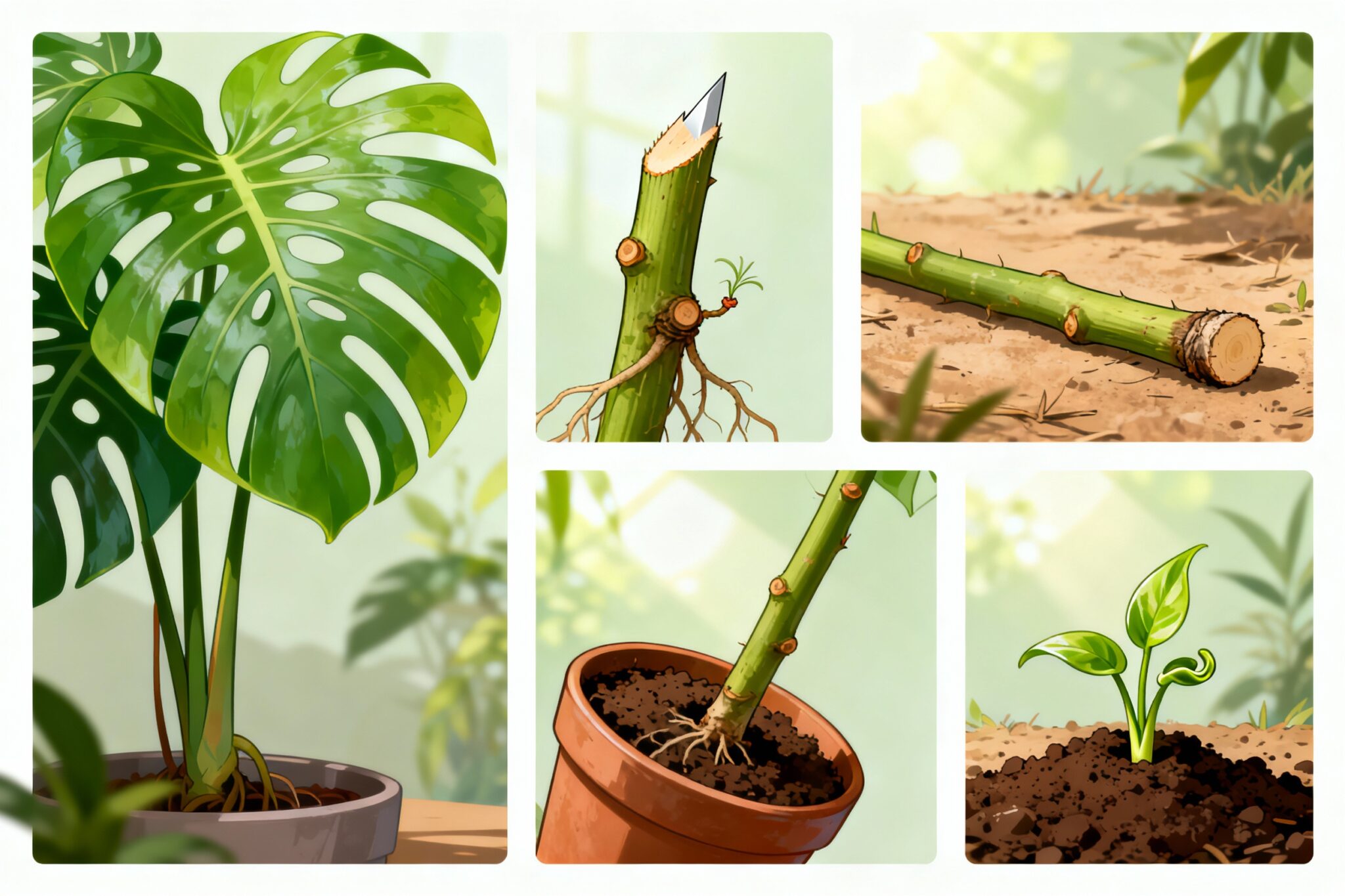 How To Propagate Monstera Step-by-step Guide - Naturally Balanced Eats
