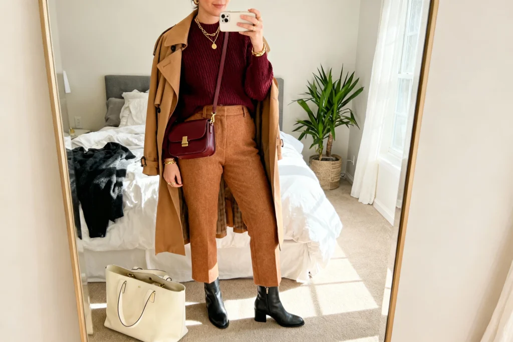 7 Burgundy Fall Outfits That’ll Make Sweater Weather Your Superpower ...