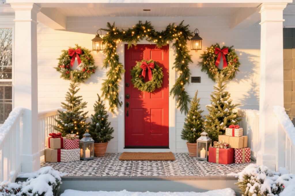 5 Front Door Christmas Decor Ideas That Instantly Wow Your Guests ...