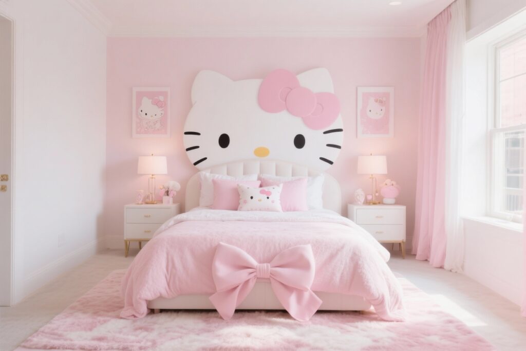 5 Hello Kitty Themed Bedroom Ideas That Feel Chic, Cozy, and so You ...