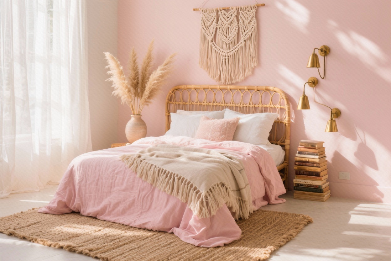 5 Blush Boho Bedroom Ideas That Feel Dreamy yet Totally Doable ...
