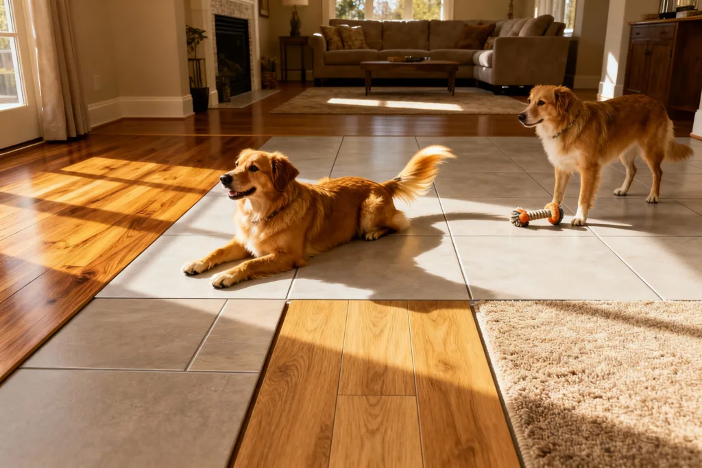 Best Flooring Options for Homes With Dogs - Naturally Balanced Eats