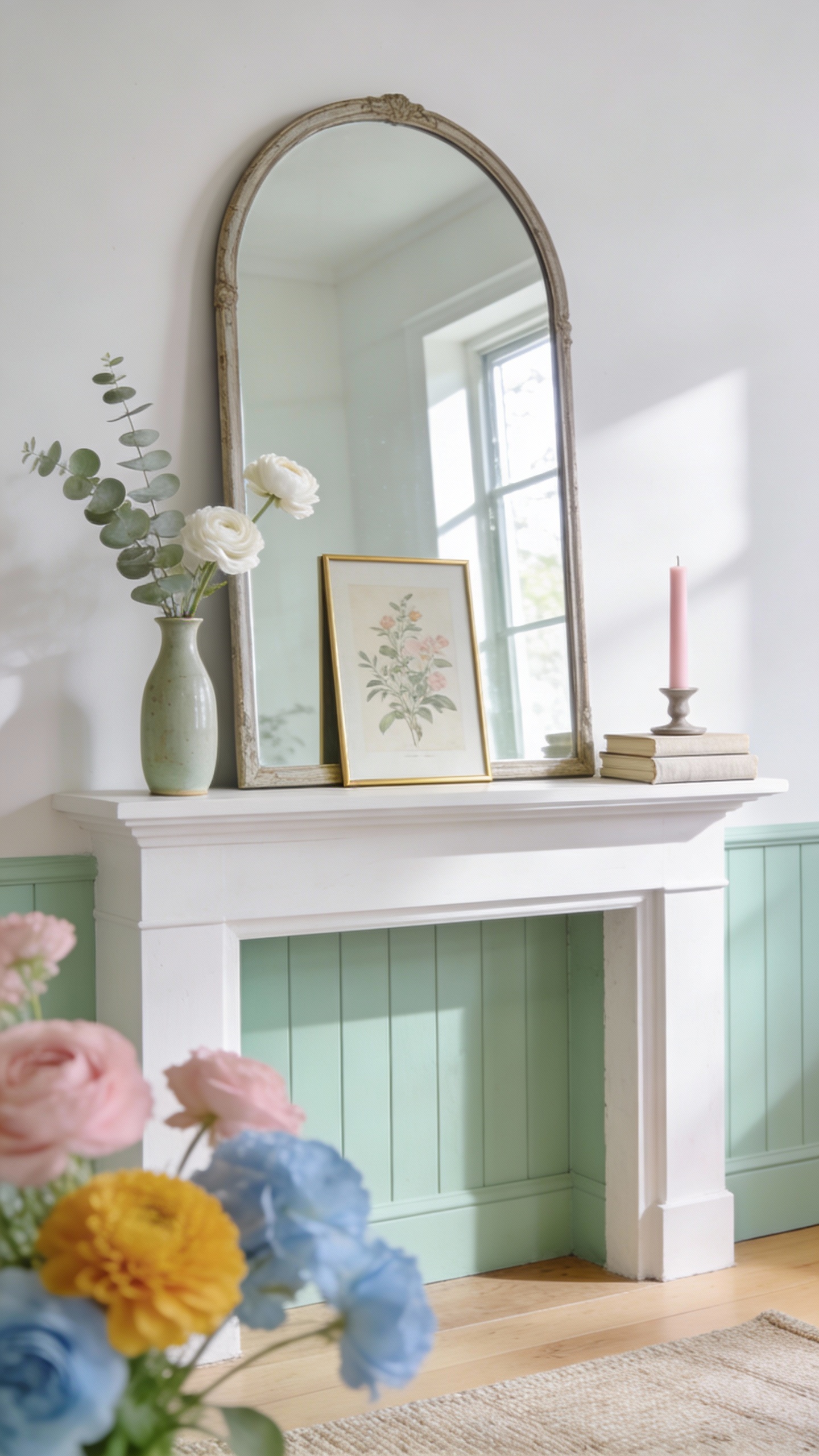 6 Spring Mantle Decor Ideas That Instantly Refresh Your Whole Room ...