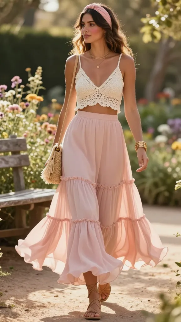 7 Pink Boho Outfit Ideas For Soft Feminine Vibes That Feel Effortlessly ...