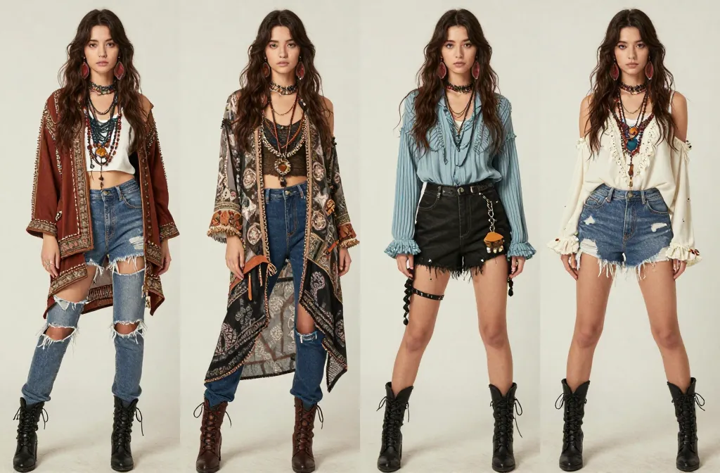 4 Moto Boho Outfit Ideas For Edgy Style That Go Full Throttle ...